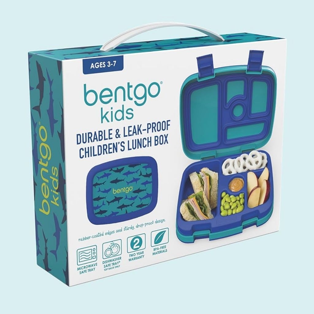 Jual Bentgo Kids Prints Leak-Proof, 5-Compartment Bento-Style Kids ...