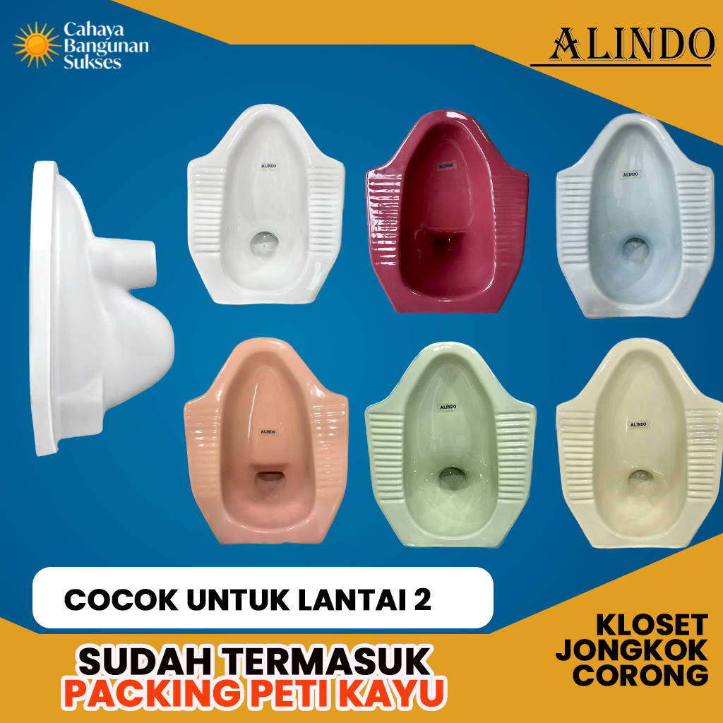 Jual [Packing Peti Kayu] Kloset Corong Alindo / Closet Corong Alindo ...