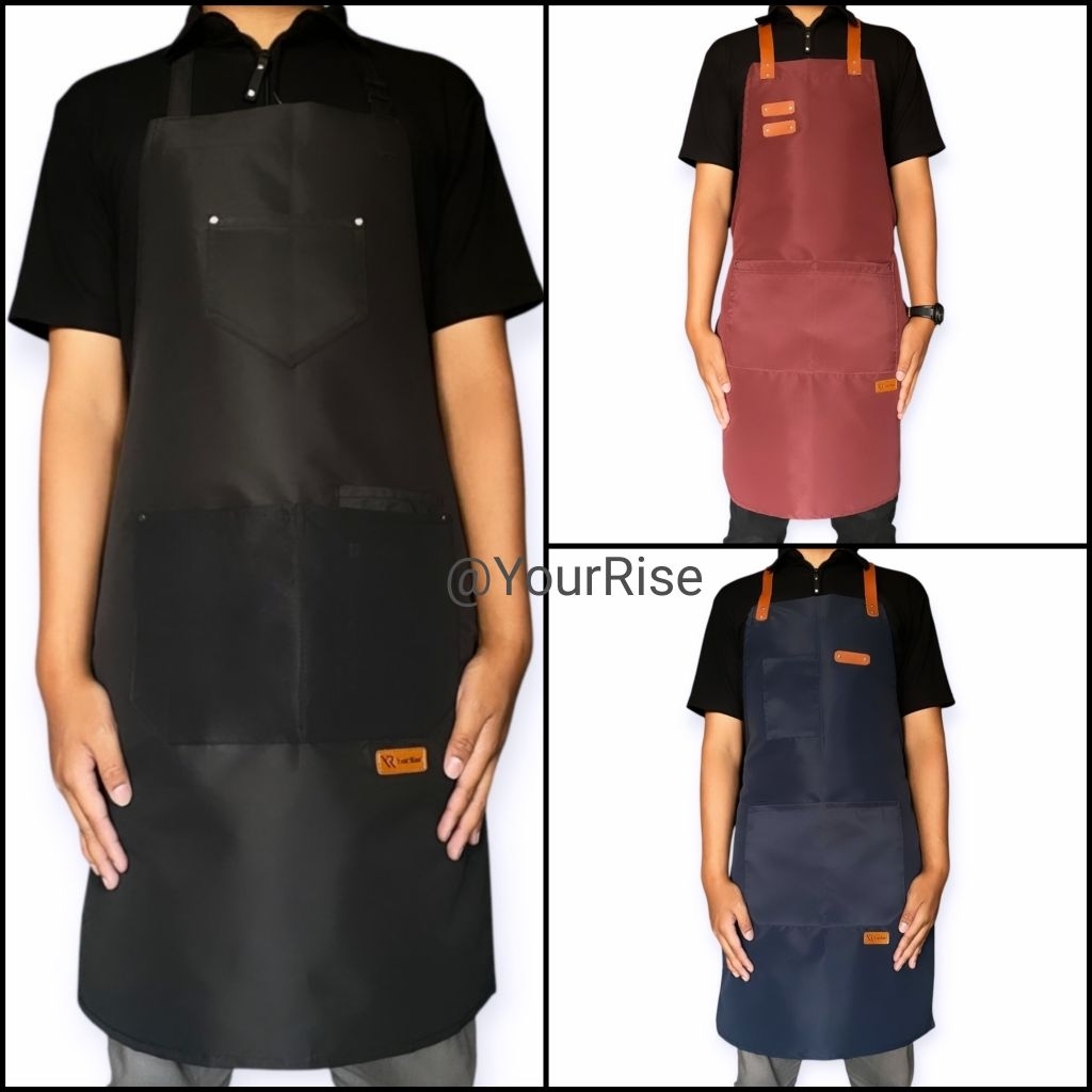 Jual YR Apron Celemek Waterproof Anti Air & Minyak – Untuk Barista ...