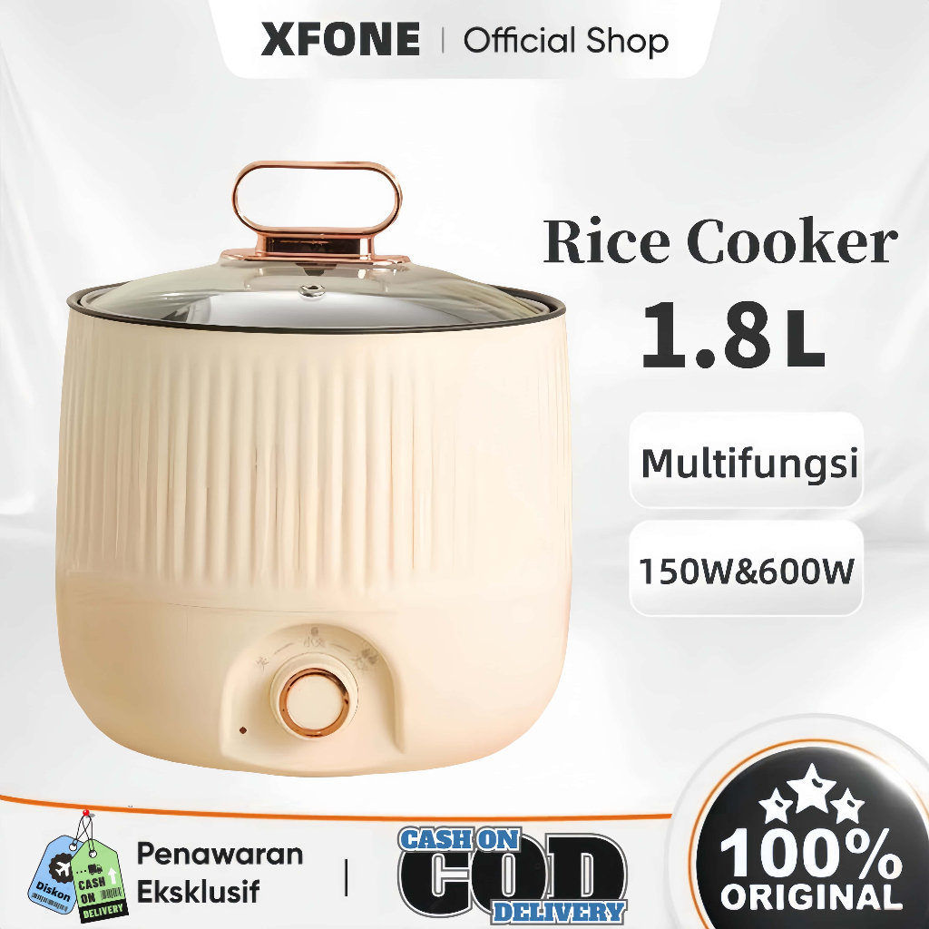 Jual XFONE Rice Cooker Mini 1.8L Serbaguna Magic Com Mini Slow Cooker ...