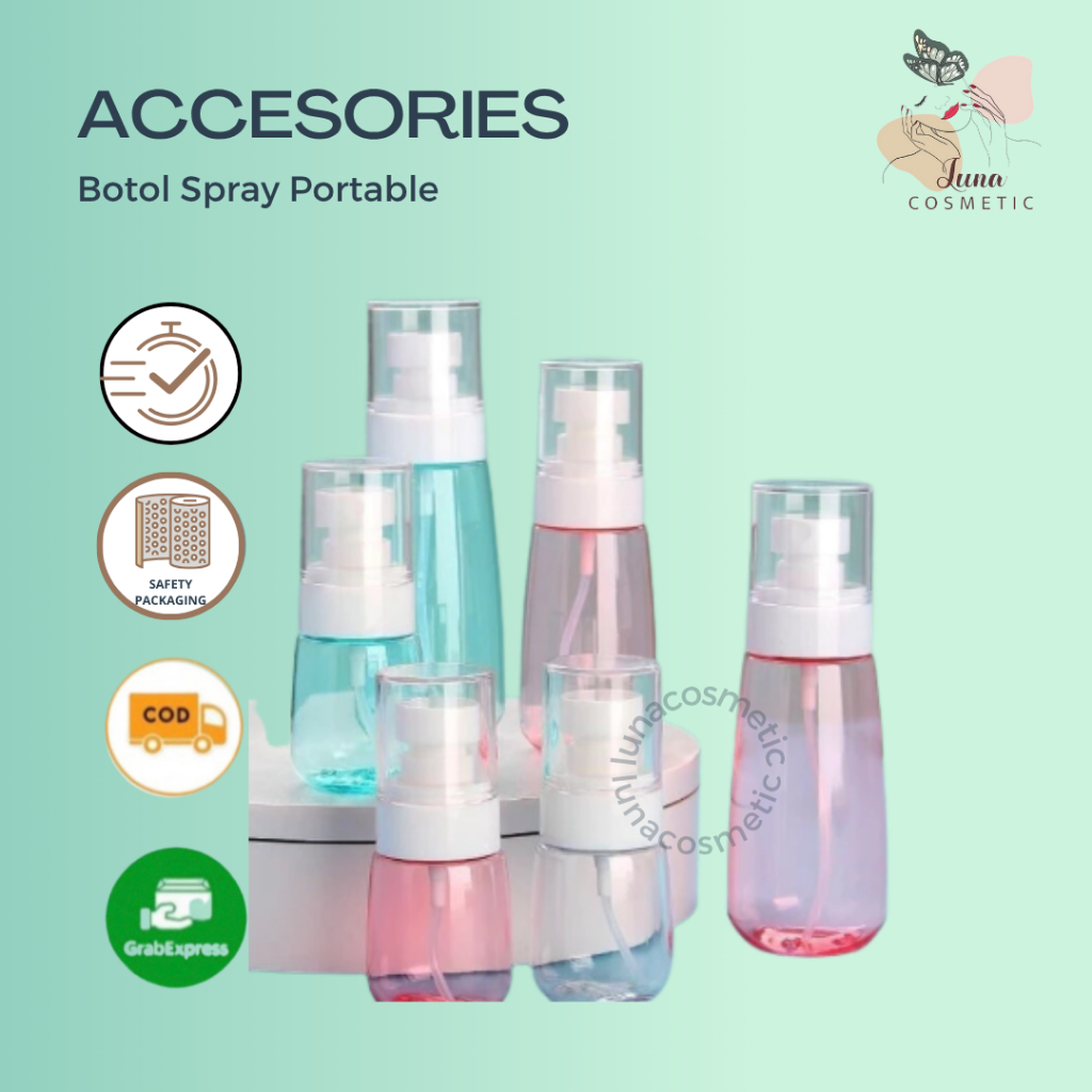 Jual LUNA-Botol Spray Portable / Botol Mist Pump 30 60 100 mL | Shopee ...