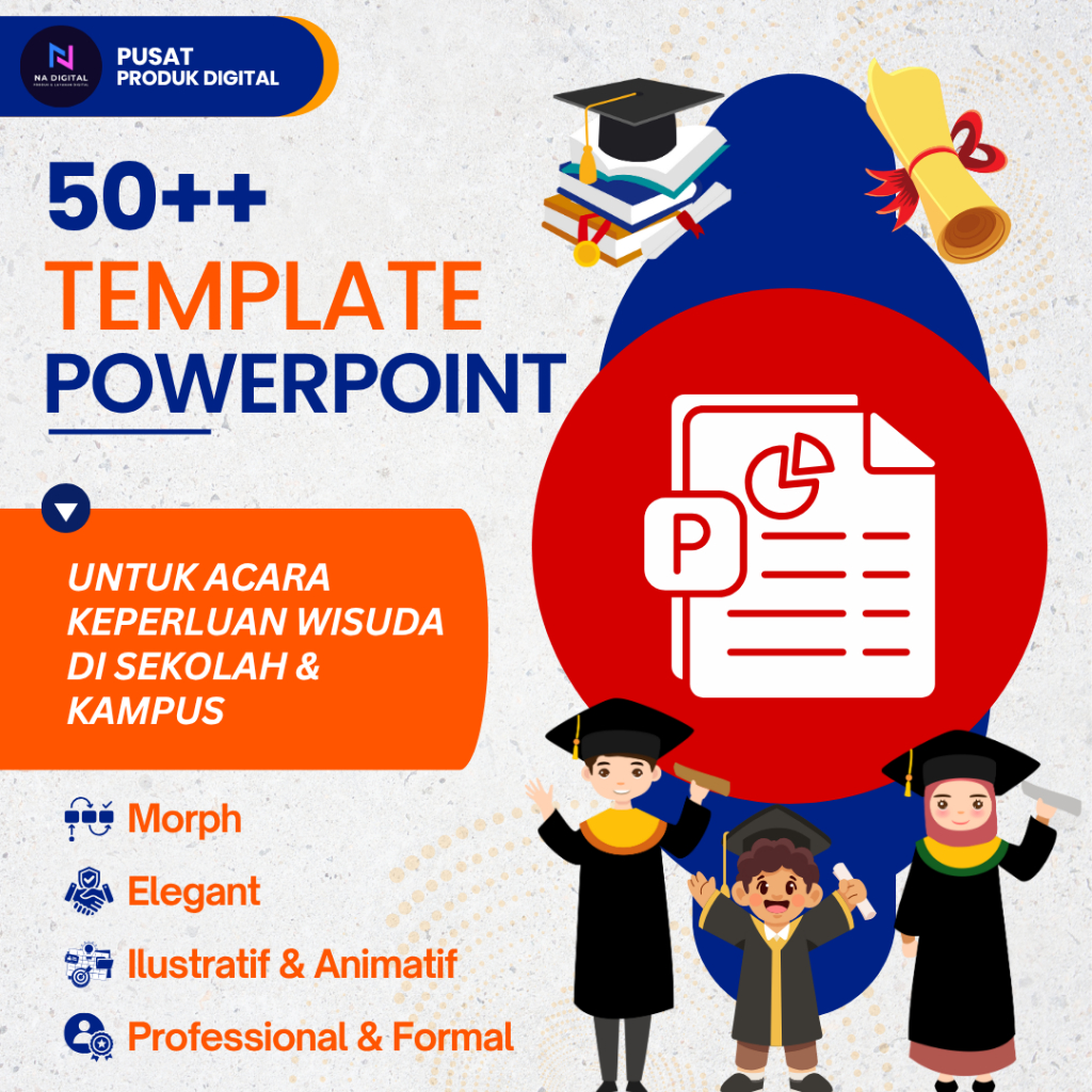 Jual 50++ Template PPT Powerpoint untuk Acara Wisuda di Sekolah dan ...