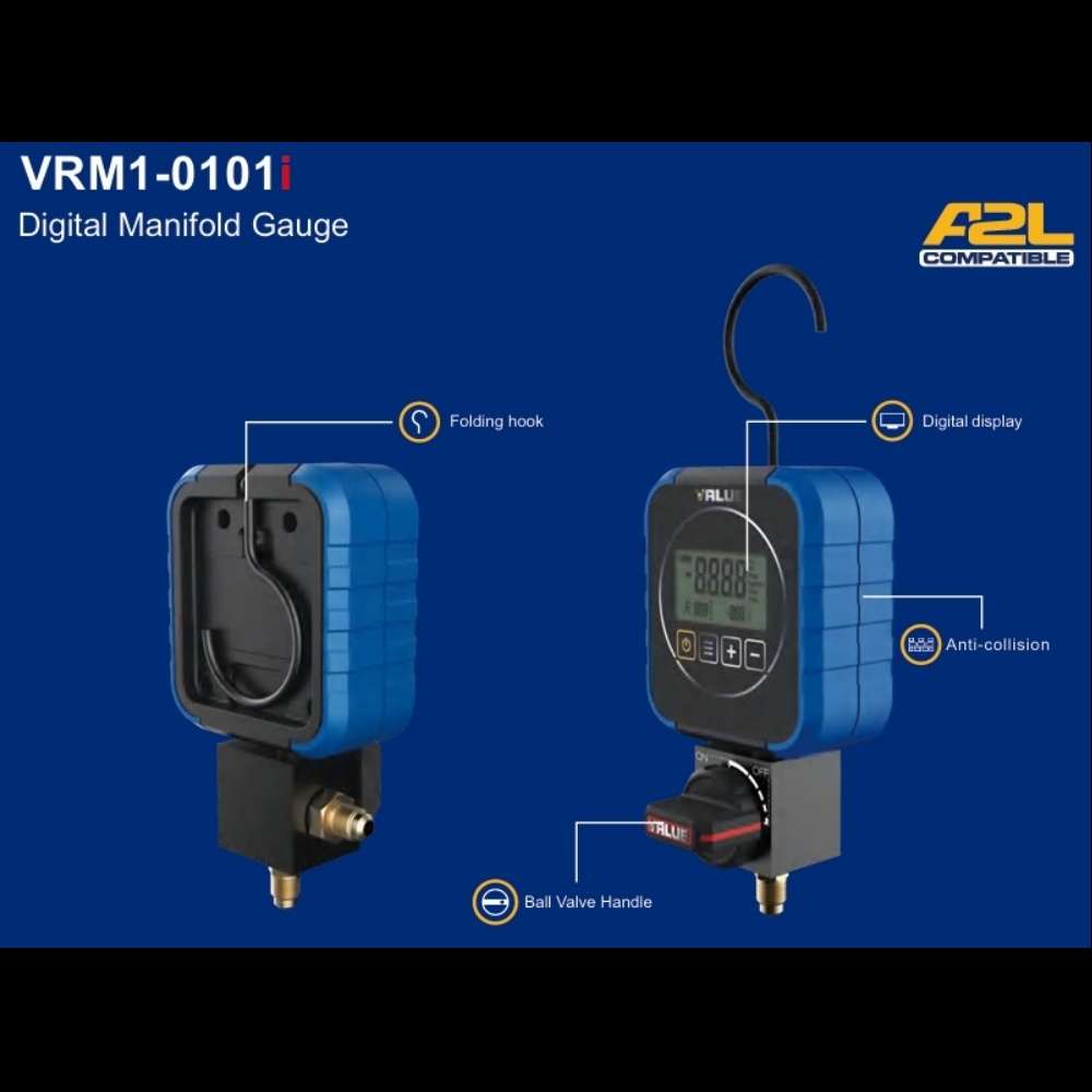 Jual MANIFOLD SINGLE DIGITAL VALUE VRM1-0101i / SINGLE GAUGE | Shopee ...