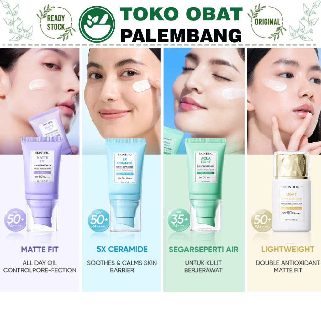 Jual SKINTIFIC SUNSCREEN 5X MATTE FIT LIGHT CERAMIDE SERUM 5ML 25ML ...