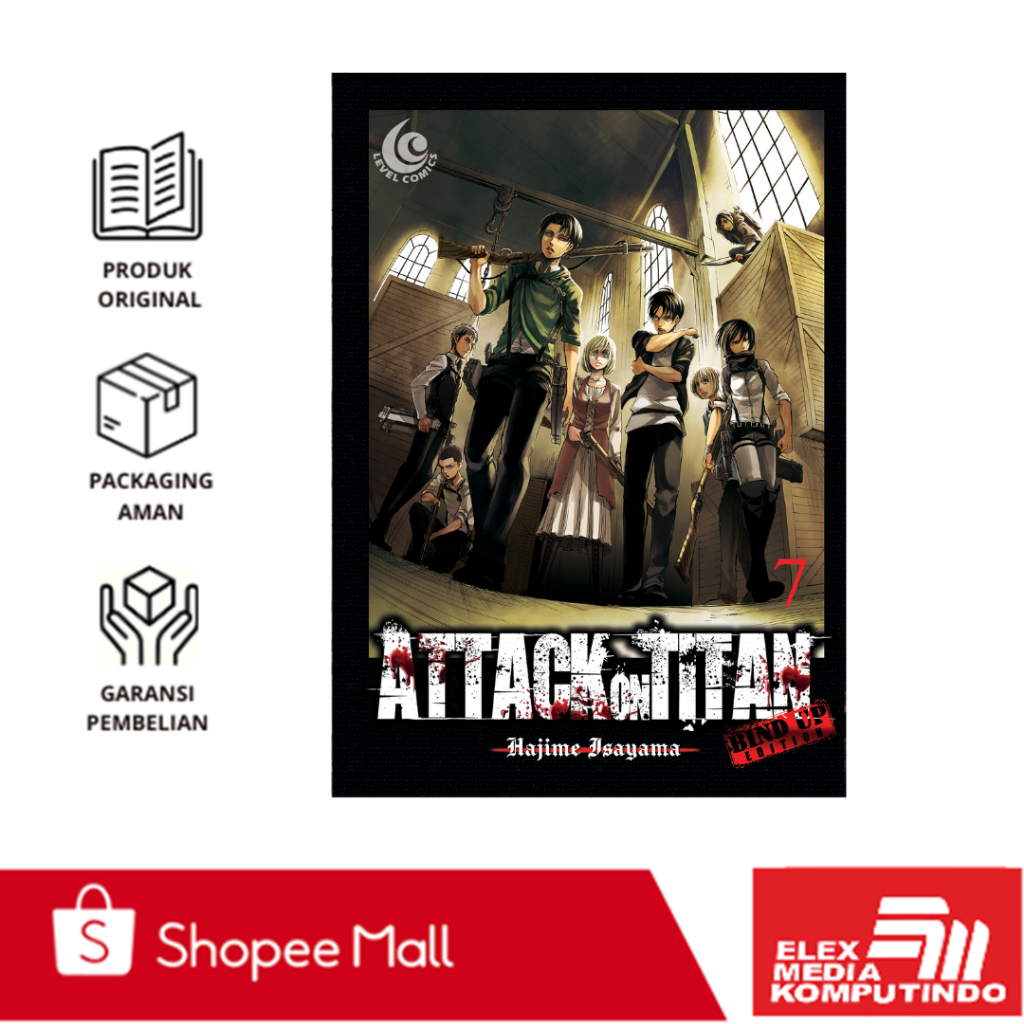 Jual Elex - Level Comic: Attack on Titan Bind Up Edition 07 | Shopee ...