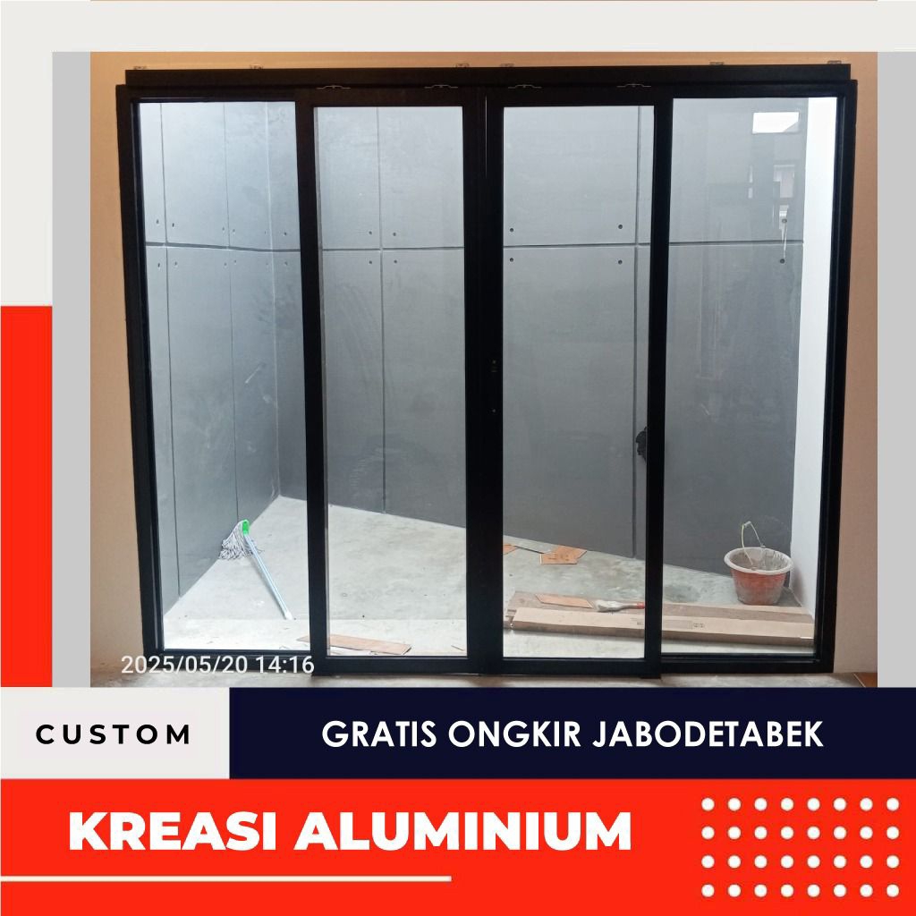 Jual Pintu Sliding 300x210 Dua Daun Pintu Model Parisi Geser Kanan Kiri ...