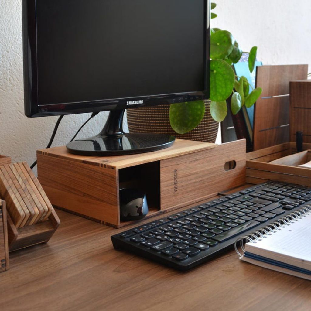 Jual Stand meja monitor minimalis | Stand monitor simple | Meja monitor ...