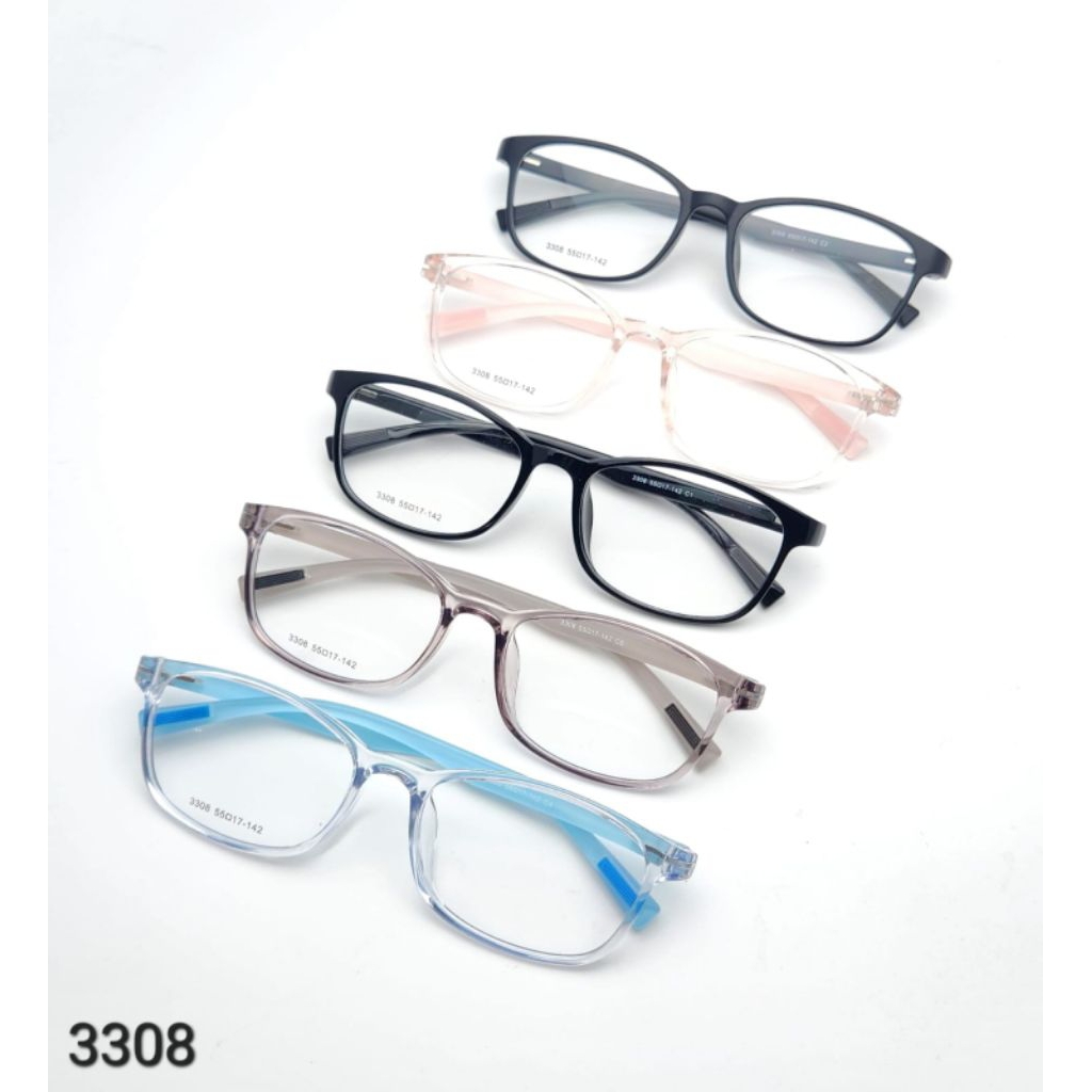 Jual kacamata lentur frame untuk muka kecil free lensa | Shopee Indonesia