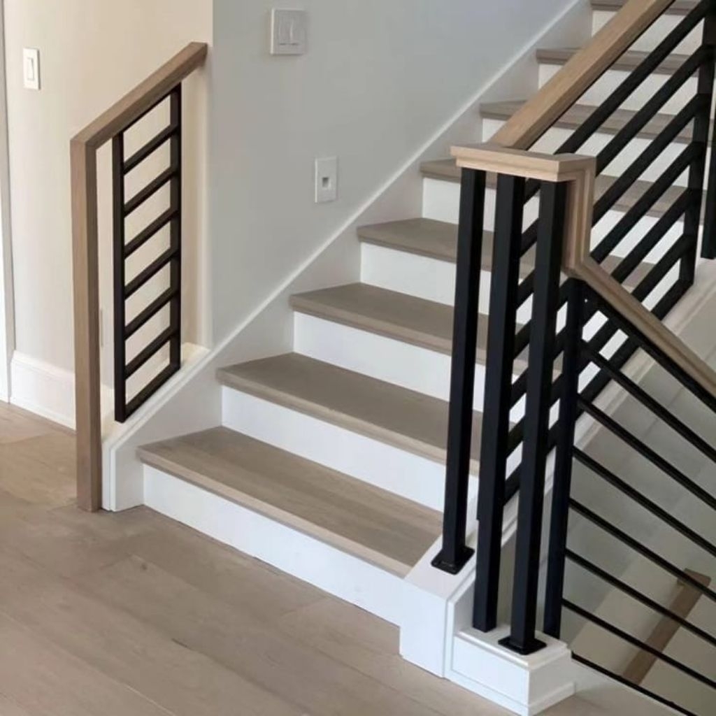 Jual Railing Tangga Model Minimalis Pegangan Kayu | Shopee Indonesia