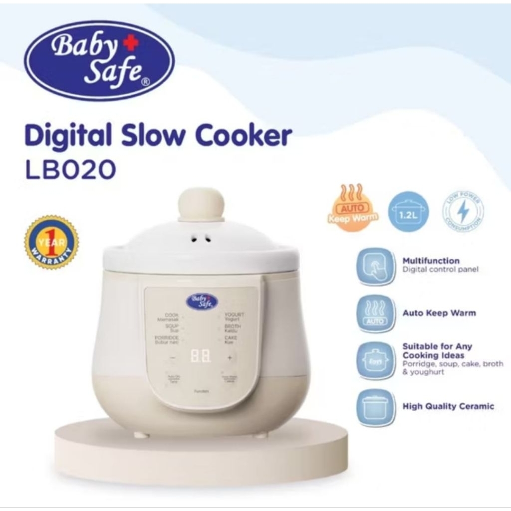 Jual Baby Safe LB020 Slow Cooker 1.2 Liter | Shopee Indonesia