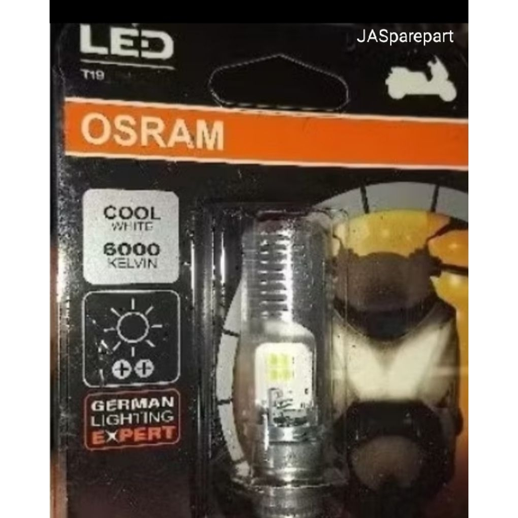 Jual BOHLAM OSRAM LED T19 PUTIH DEPAN MOTOR BEAT MIO VARIO SPACY SCOOPY ...