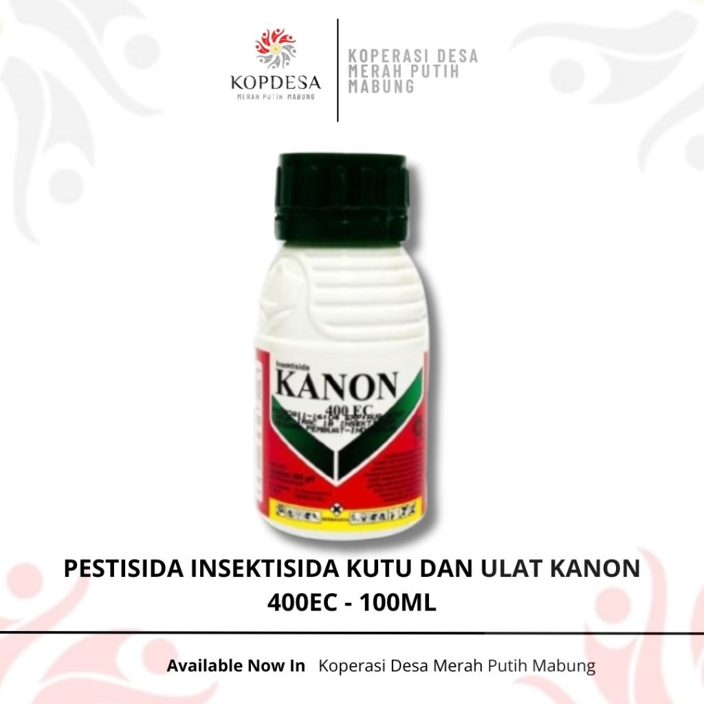 Jual Pestisida Insektisida Kutu Dan Ulat Kanon 400EC 100ML - Obat ...