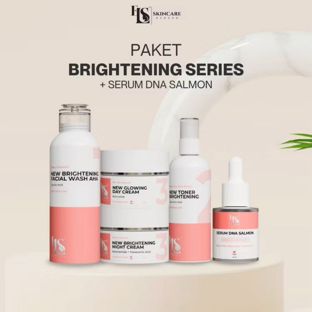 Jual LS SKINCARE BUNDLING PAKET BRIGHTENING SERIES WITH SERUM DNA SALMON (ELSTM) | Shopee Indonesia