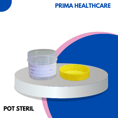 Jual Pot Dahak Pot Urine Sputum Pot Steril Tutup Kuning | Shopee Indonesia