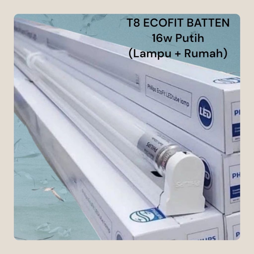 Jual Philips Lampu TL LED Tube 16w putih 6500k (Lampu / plus Kap ...