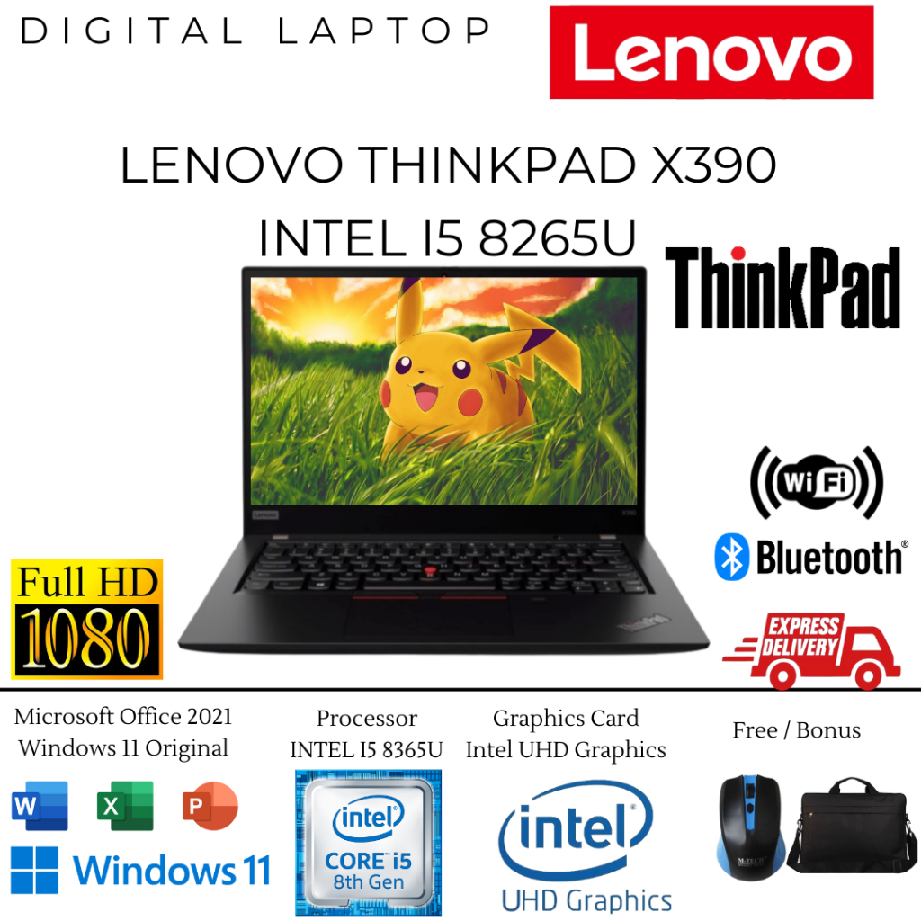 Jual Lenovo Thinkpad X390 Intel Core i5 RAM 16GB 512GB SSD 13.3 Inci ...