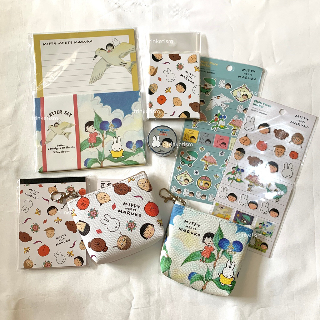 Jual Maruko chan meets miffy various stationaries stuffs pouch washi ...