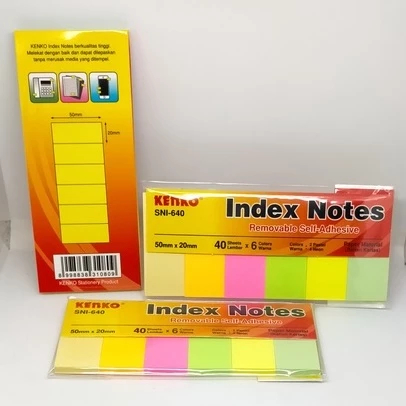 Jual Kenko Index notes SNI-640 - Sticky note - memo tempel bisa ...