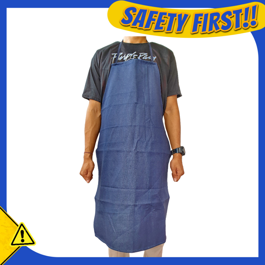 Jual APRON DADA CELEMEK JEANS POLOS UKURAN 86CM X 60CM | Shopee Indonesia