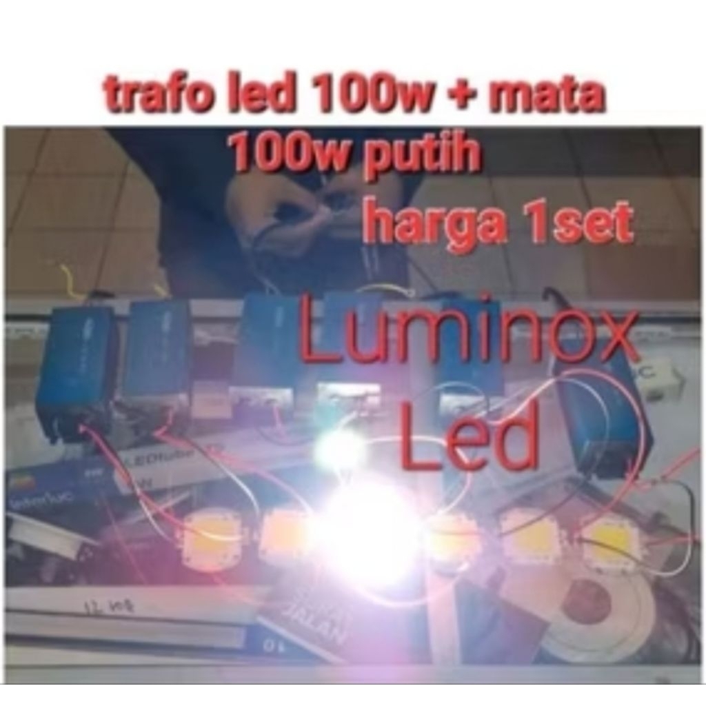 Jual trafo led pju 100w 100 watt / driver led sorot 100watt 100 w ...