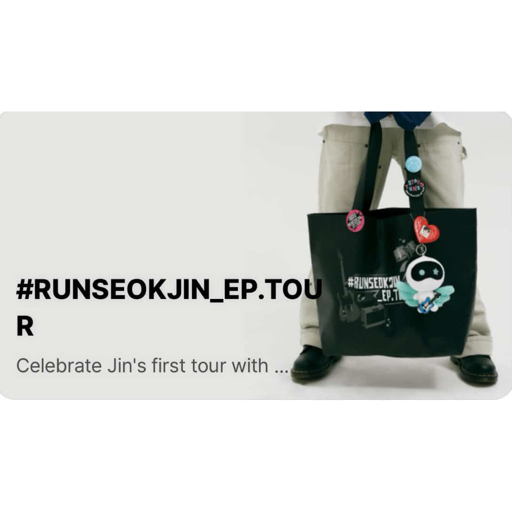 Jual [READY] BTS JIN RUN SEOKJIN EP TOUR IN GOYANG SEOUL KOREA | Shopee ...