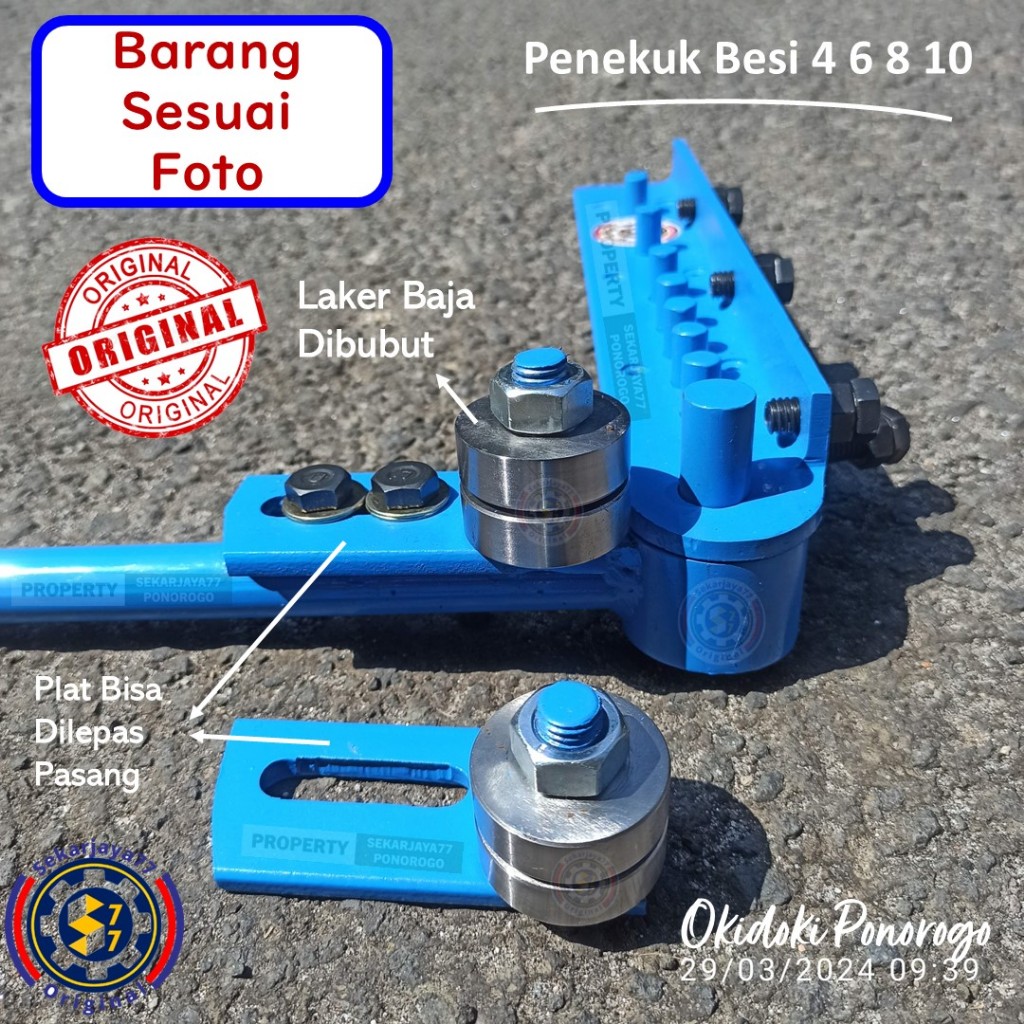 Jual Alat penekuk besi Alat tekuk besi beton 4 6 8 10 mm Sekarjaya77 ...