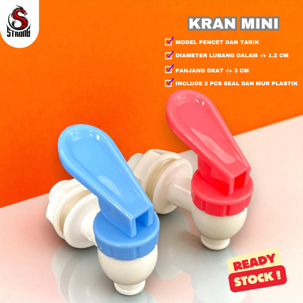 Jual STRONG Kran Dispenser Mini 073 Pendek / Kran Air Galon Mini ...