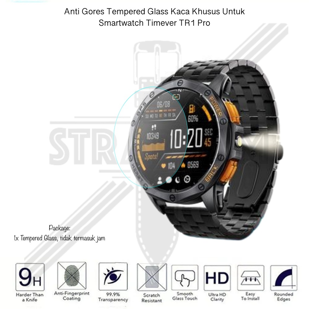 Jual Tempered Glass Timever TR1 Pro / TR2 - Anti Gores Kaca Pelindung Layar Screen Guard Grade ...