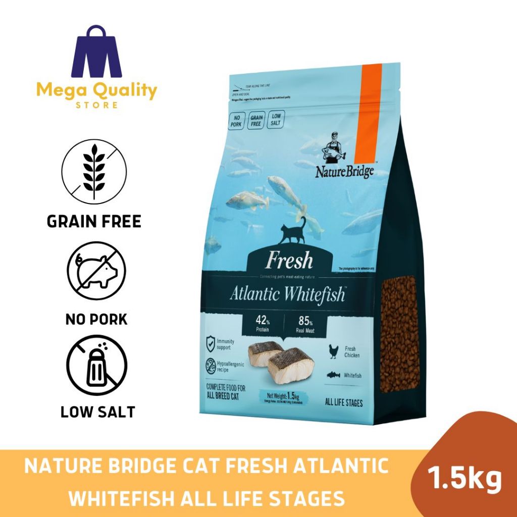 Jual Nature Bridge Cat Fresh Atlantic Whitefish All Life Stages ...