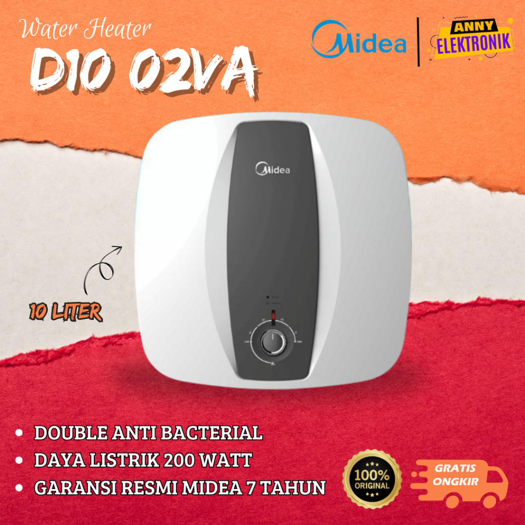 Jual Water Heater Midea D10 02VA - Kapasitas 10 Liter | Shopee Indonesia