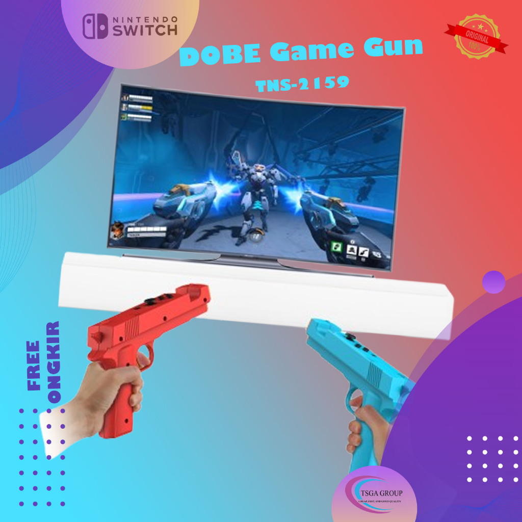 Jual DOBE Game Gun Nintendo Switch OLED V1 V2 / Mainan Pistol Nintendo ...