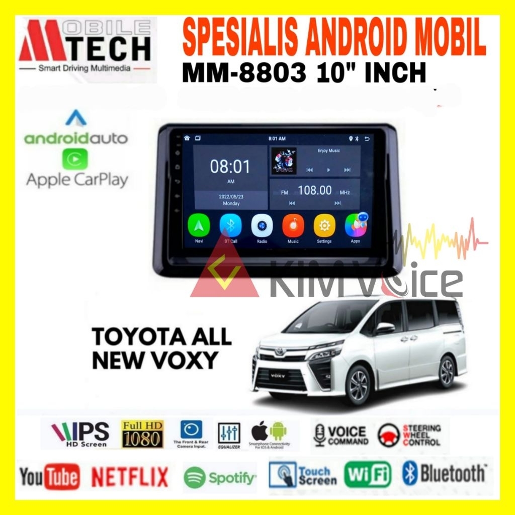 Jual Head unit Android Mtech MM-8803 10 Inch OEM Toyota Voxy | Shopee ...