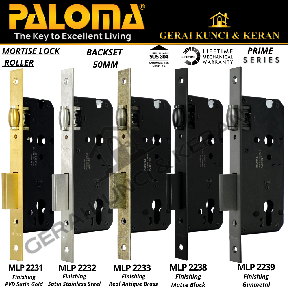 Jual PALOMA MLP 2231 2232 2233 2238 2239 Body Kunci Pintu Pelor Backset ...