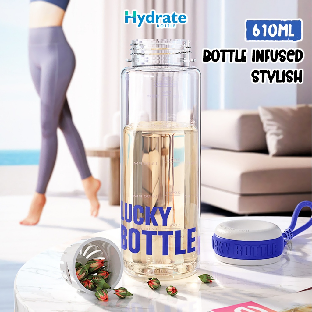Jual HYDRATE Botol Minum Infused Water Stylish 610ml Bottle Infus Air ...