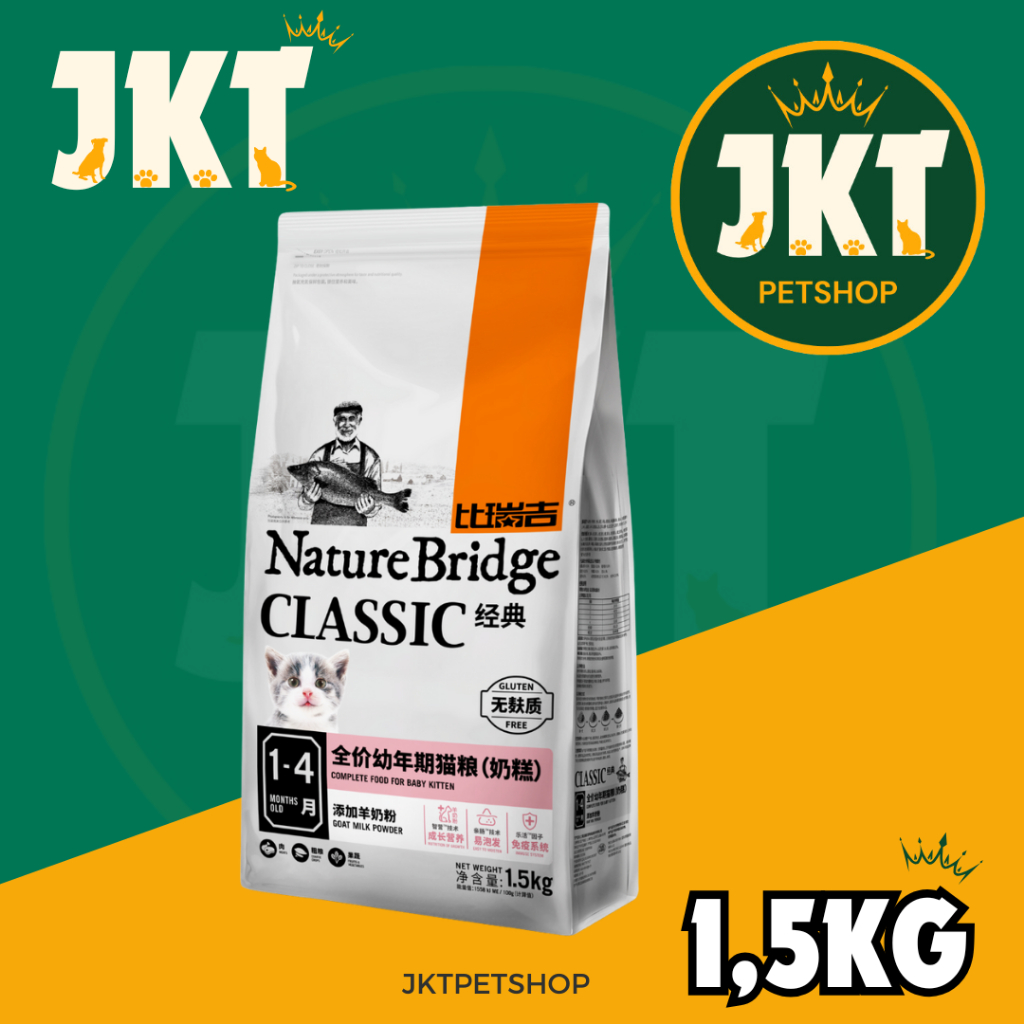 Jual Nature Bridge Classic Baby Kitten Cat Food 1.5kg | Shopee Indonesia