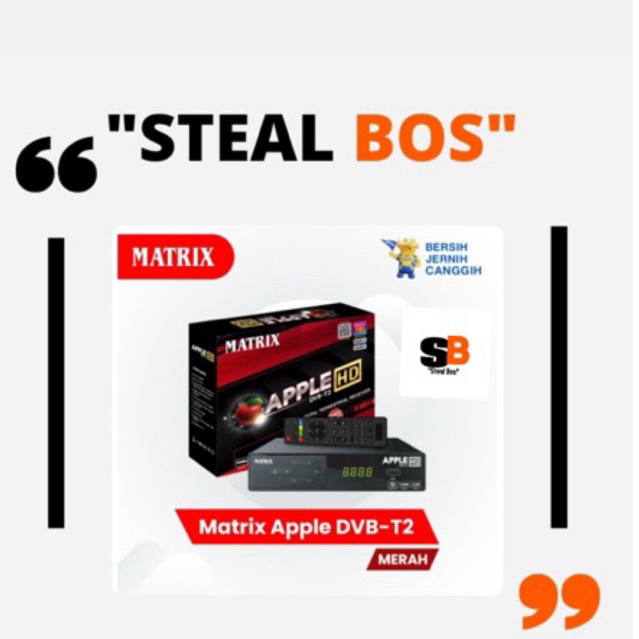 Jual MATRIX set top box matrix merah apple merah set top box tv digital ...