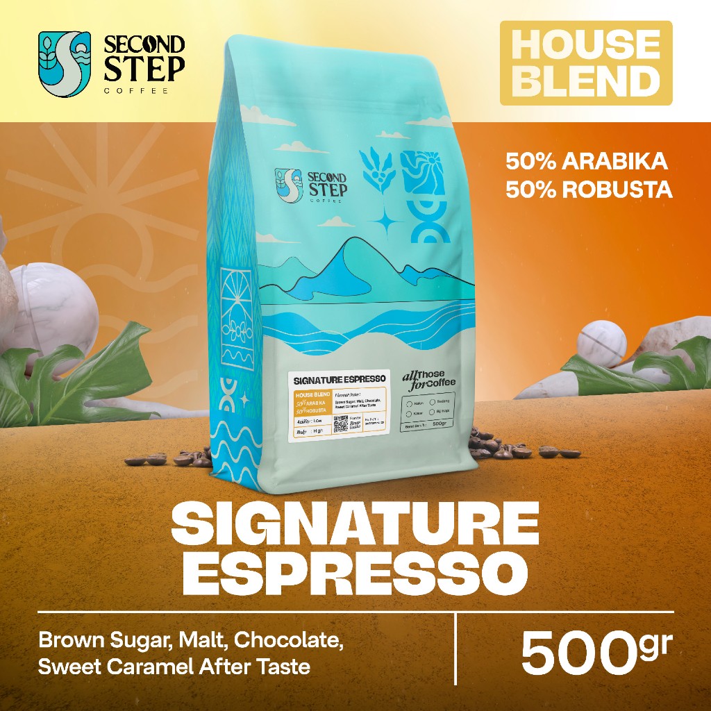Jual Kopi Espresso Blend Signature Coffee Roast Beans 500gr Coffe Biji ...