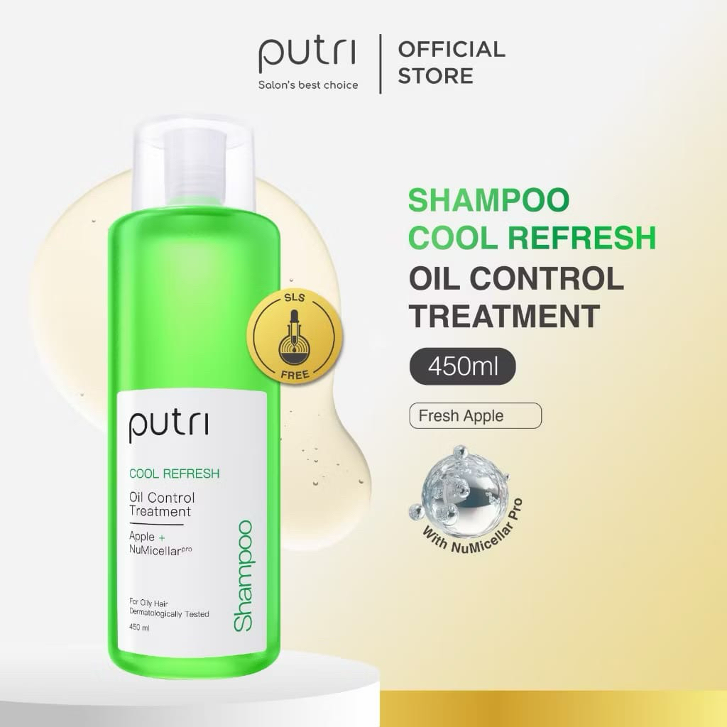 Jual Putri Cool Refresh Shampoo Aroma Apel Segar Oil Control Treatment ...