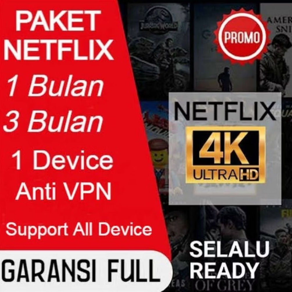 Jual NETFLIXX PREMIUN NETFLIXXX PREMIUM 1 BULAN FULL GARANSII ULTRA HD 4K | Shopee Indonesia