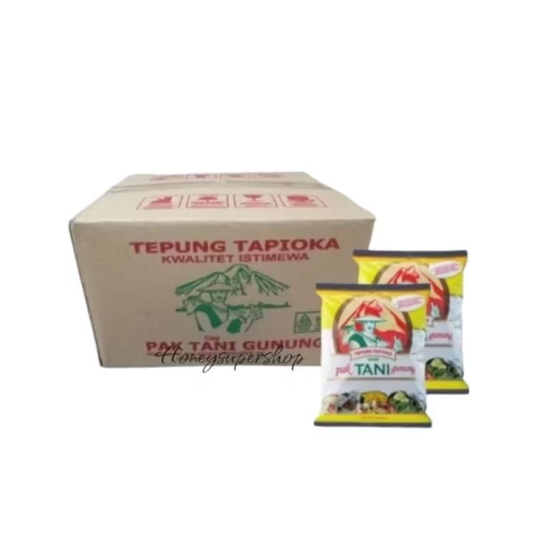 Jual TEPUNG TAPIOKA CAP PAK TANI GUNUNG 1 DUS isi 20 pcs @ 500 gram ...