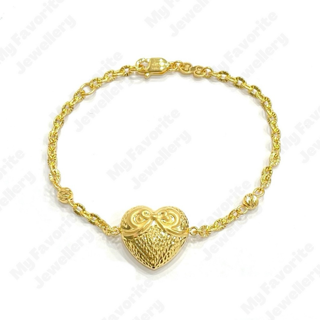 Jual Gelang Fancy Kristal Ringan Variasi Love Kopongan Untuk Wanita ...