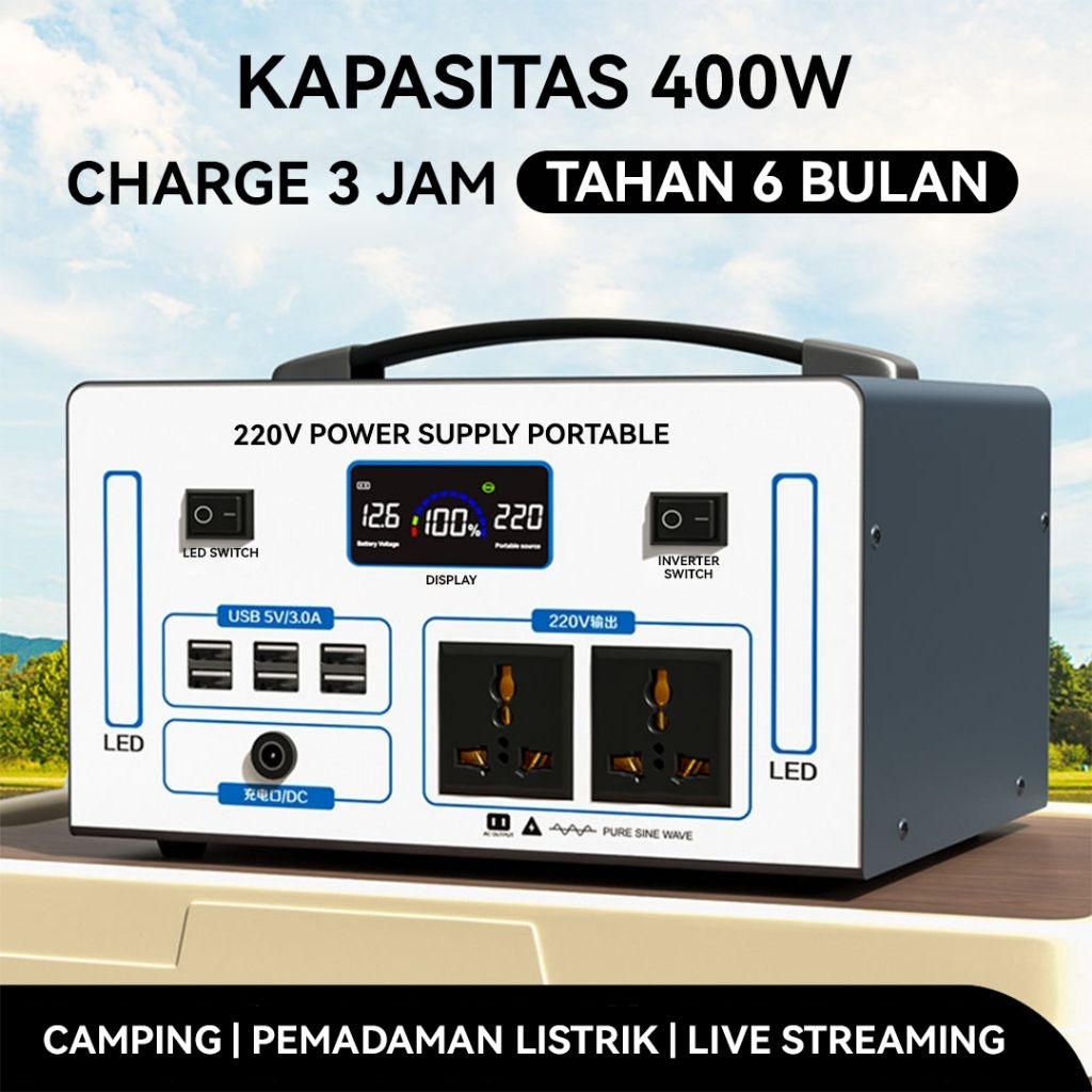 Jual Genset Listrik Mini Portable Power Station Outdor camping 220V ...