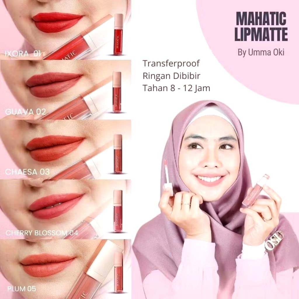 Jual waterproof & transferproof lipmatte MAHATIC by Oki Setiana Dewi ...
