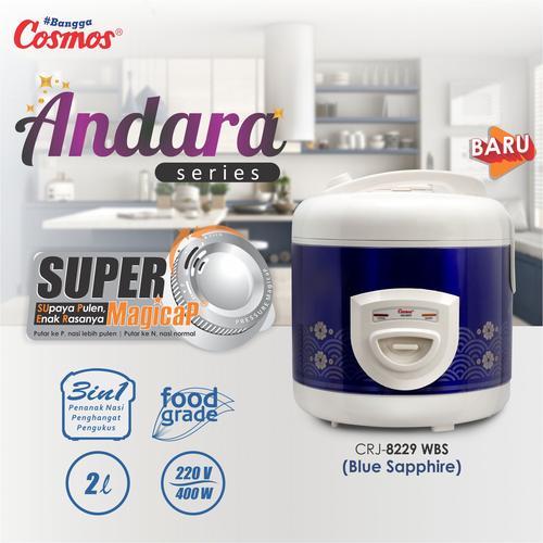 Jual [COSMOS] CRJ 8229 WBS Rice Cooker/ Magic Com Stainless Steel ...