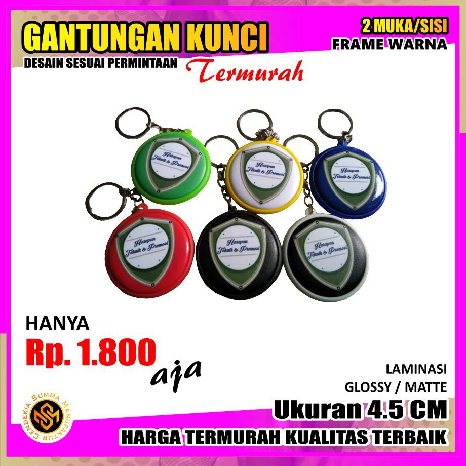 Jual Gantungan Kunci Bolak Balik Dua Muka 2 Sisi Partai Satuan Foto ...