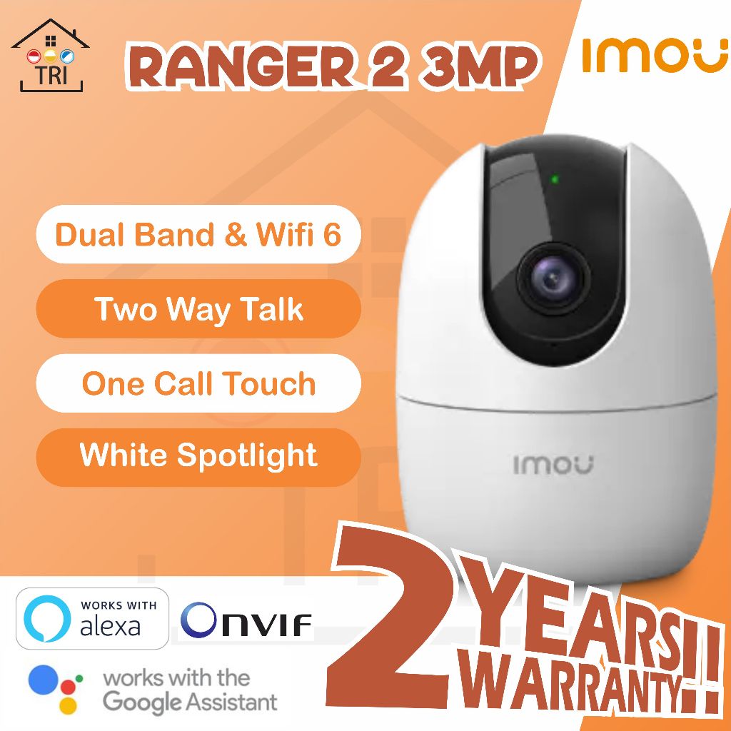 Jual IMOU Ranger 2 3MP Kamera Smart CCTV Wi-Fi 6 Indoor Human Detection ...