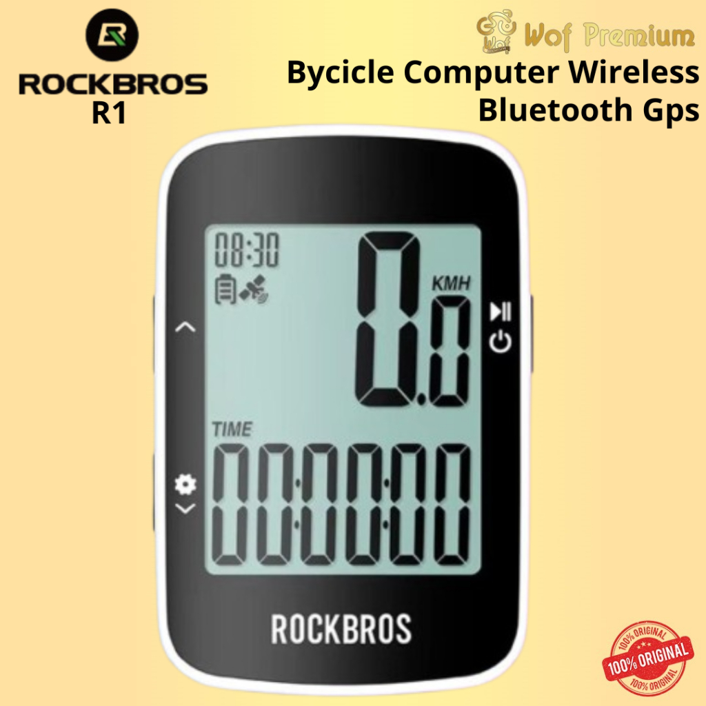 Jual ROCKBROS R1 GPS Speedometer Sepeda MTB Road Bike Wireless Bluetooth Bicycle Cycling ...