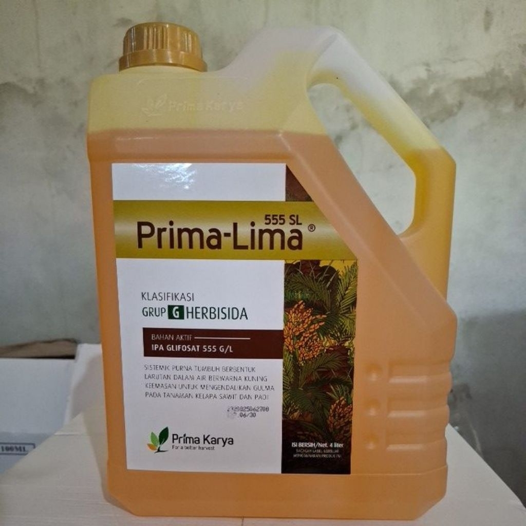 Jual HERBISIDA SISTEMIK PRIMA-LIMA 555 SL KEMASAN 4 LITER | Shopee ...