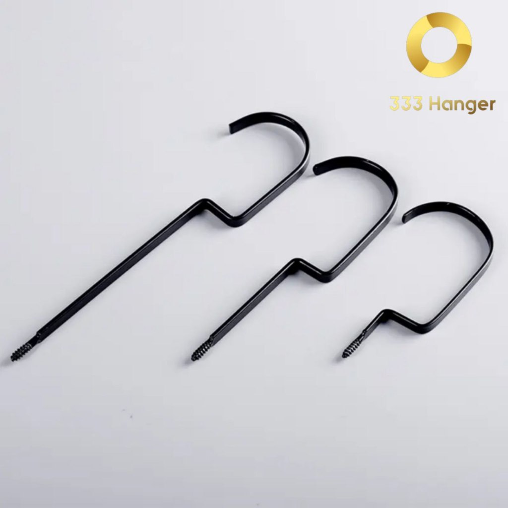 Jual Hook/Huk Hanger Hitam Blackmatte Gepeng (1 Pcs) | Shopee Indonesia