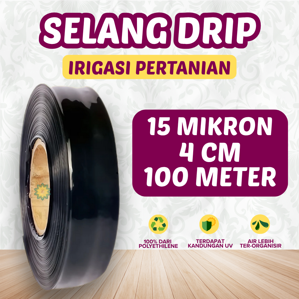 Jual Selang Drip Irigasi 15 Mikron 100 Meter Pipa 3/4 Inchi | Shopee ...